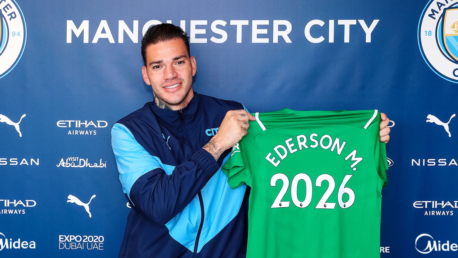 Ederson: Manchester City goalkeeper signs new contract until 2026 ...