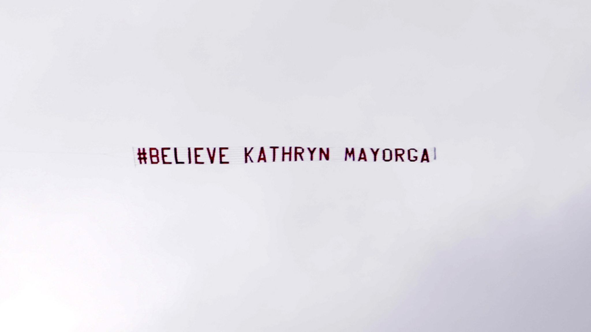 Cristiano Ronaldo: 'Believe Kathryn Mayorga' banner flown over Man Utd ...