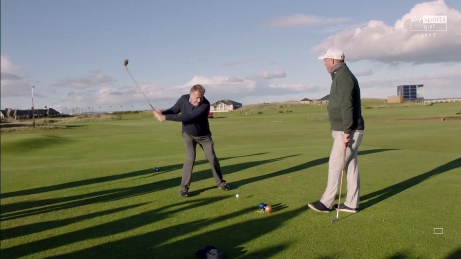 Shane Warne, Jamie Redknapp and Piers Morgan in hickory golf challenge ...