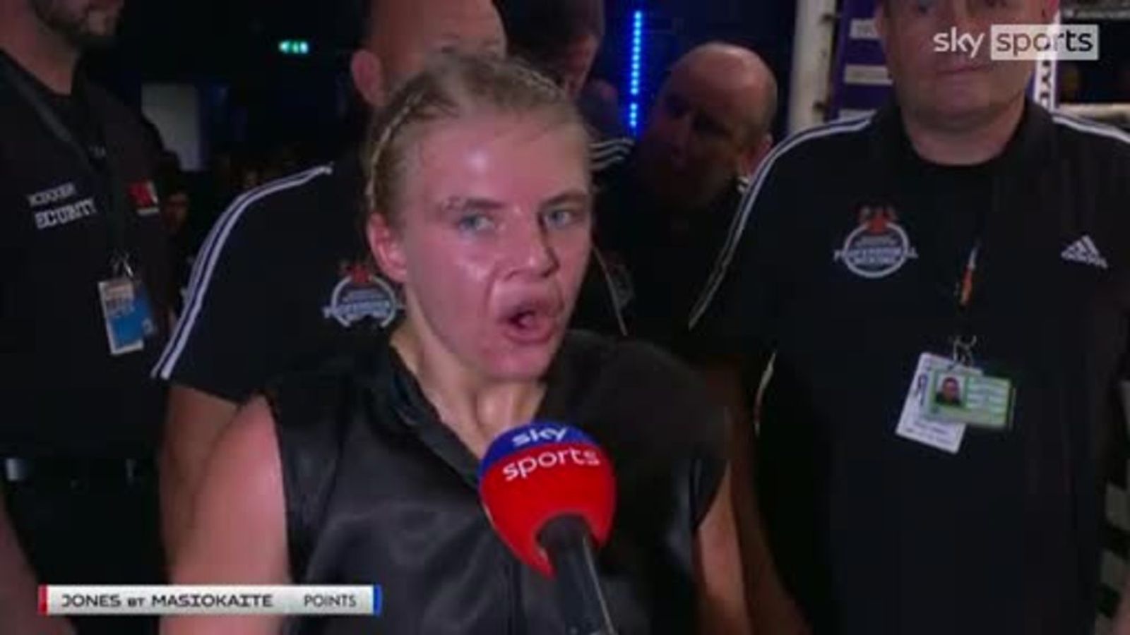 Ebonie Jones produced a fiery points win over Vaida Masiokaite on her ...