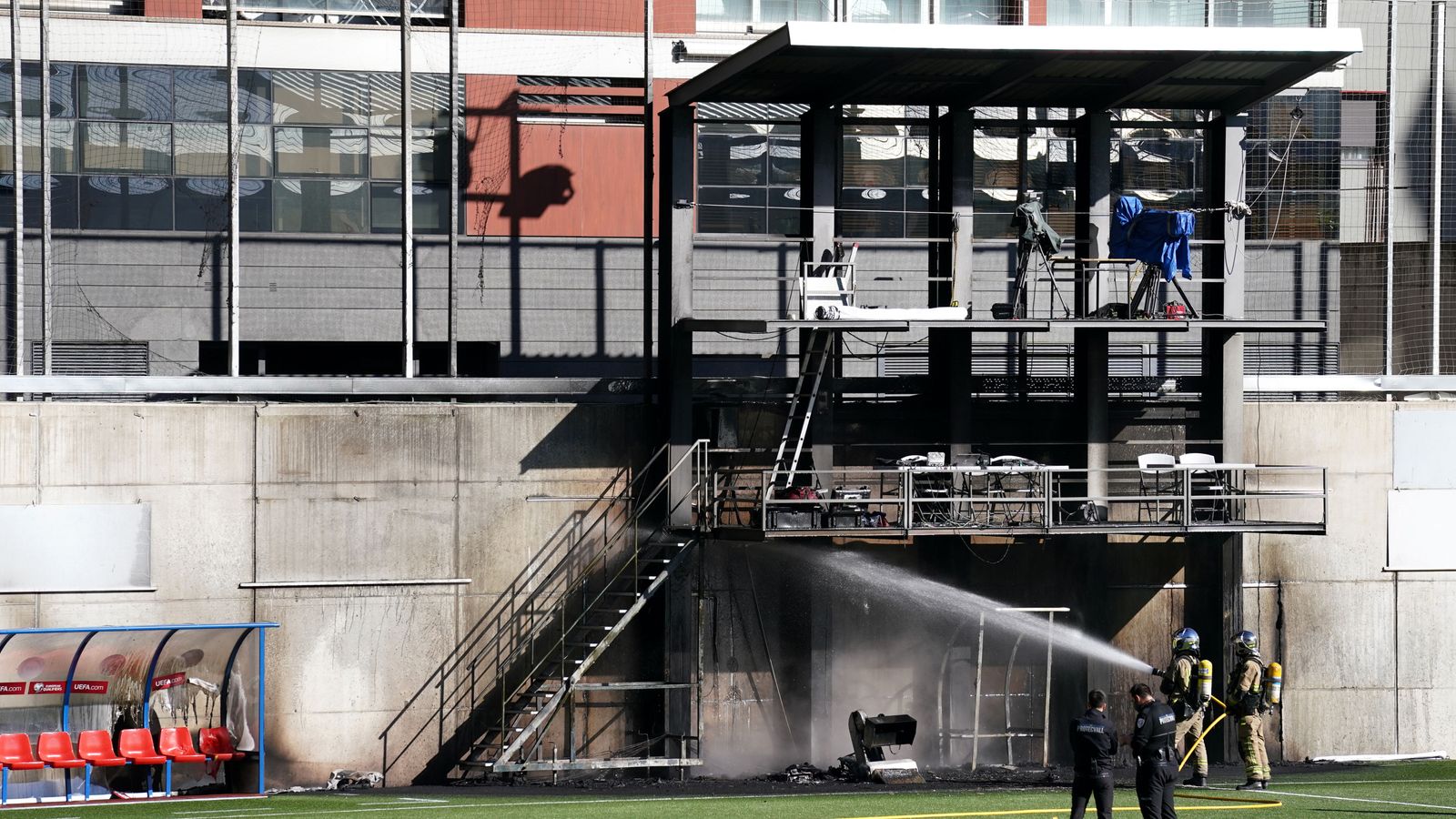 Andorra vs England: Fire breaks out at National Stadium day before ...