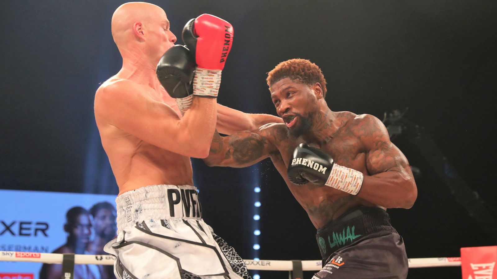 Richard Riakporhe floors Krzysztof Twardowski in the final round of a ...