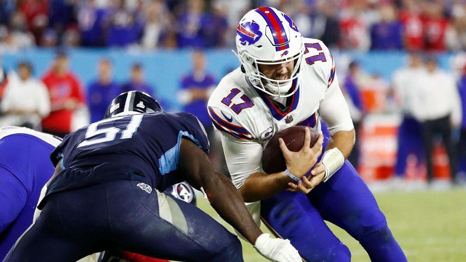 Buffalo Bills 31-34 Tennessee Titans: Derrick Henry scores three touchdowns as Titans stop Josh ...