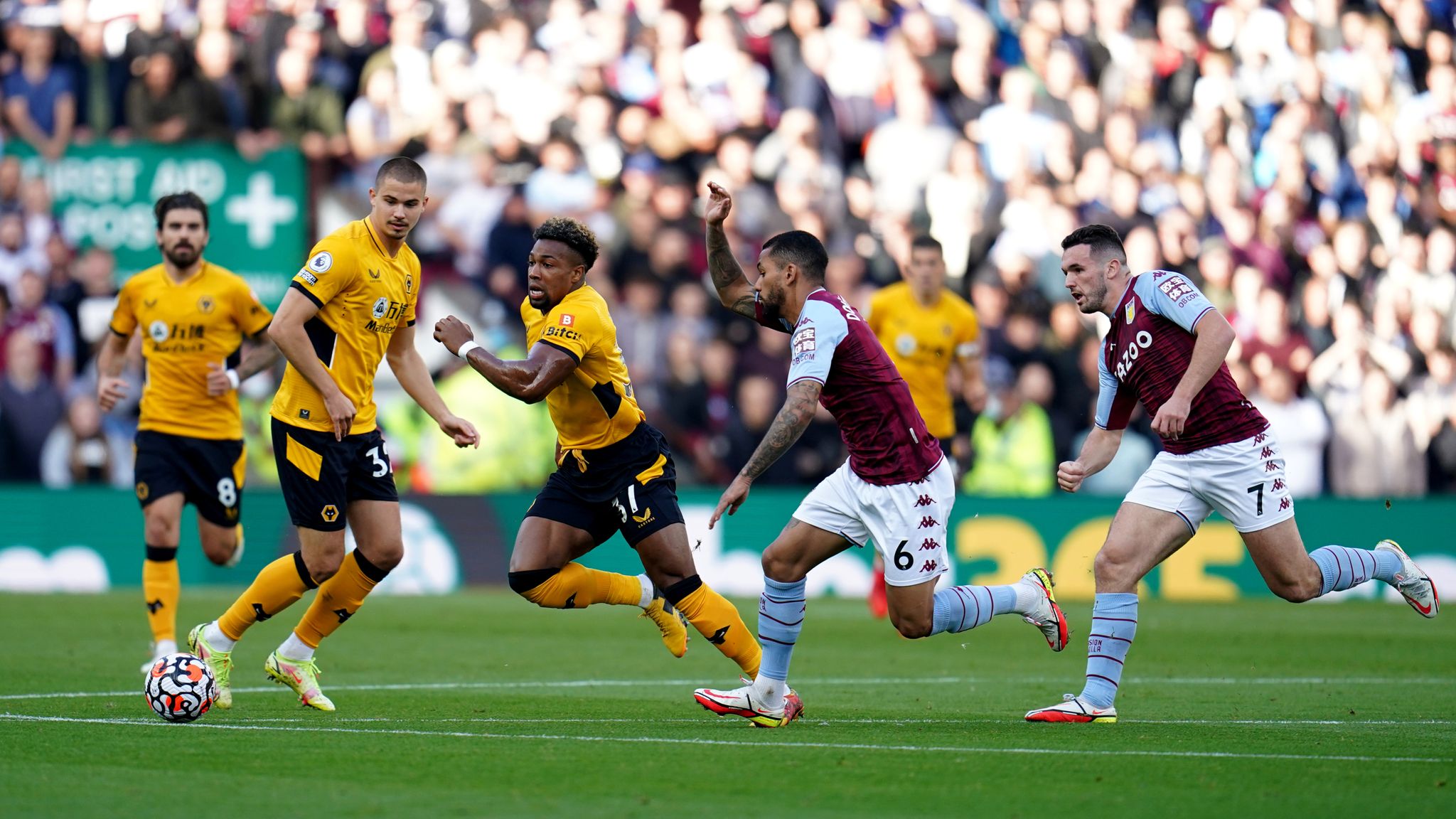 Aston Villa 2-3 Wolves: Ruben Neves' 95th-minute free-kick completes ...