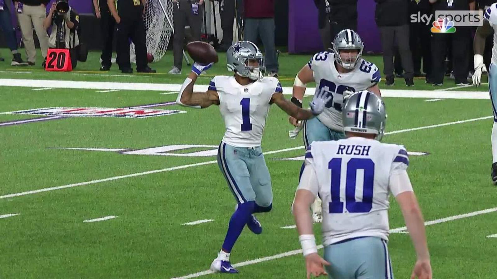 Ced Wilson channels Russell with 35-yard dime | NFL News | Sky Sports