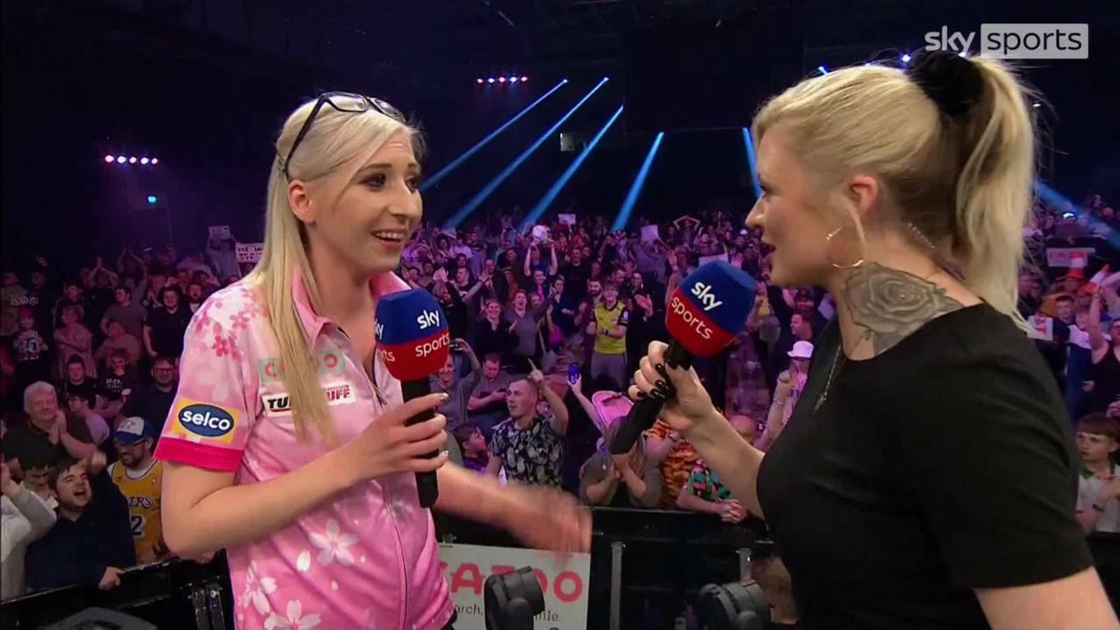 Grand Slam of Darts: Fallon Sherrock becomes first woman to reach last ...