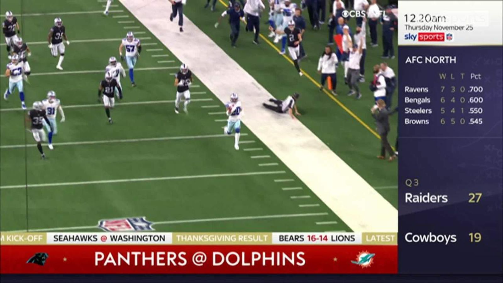 NFL ref trips on pylon! | NFL News | Sky Sports