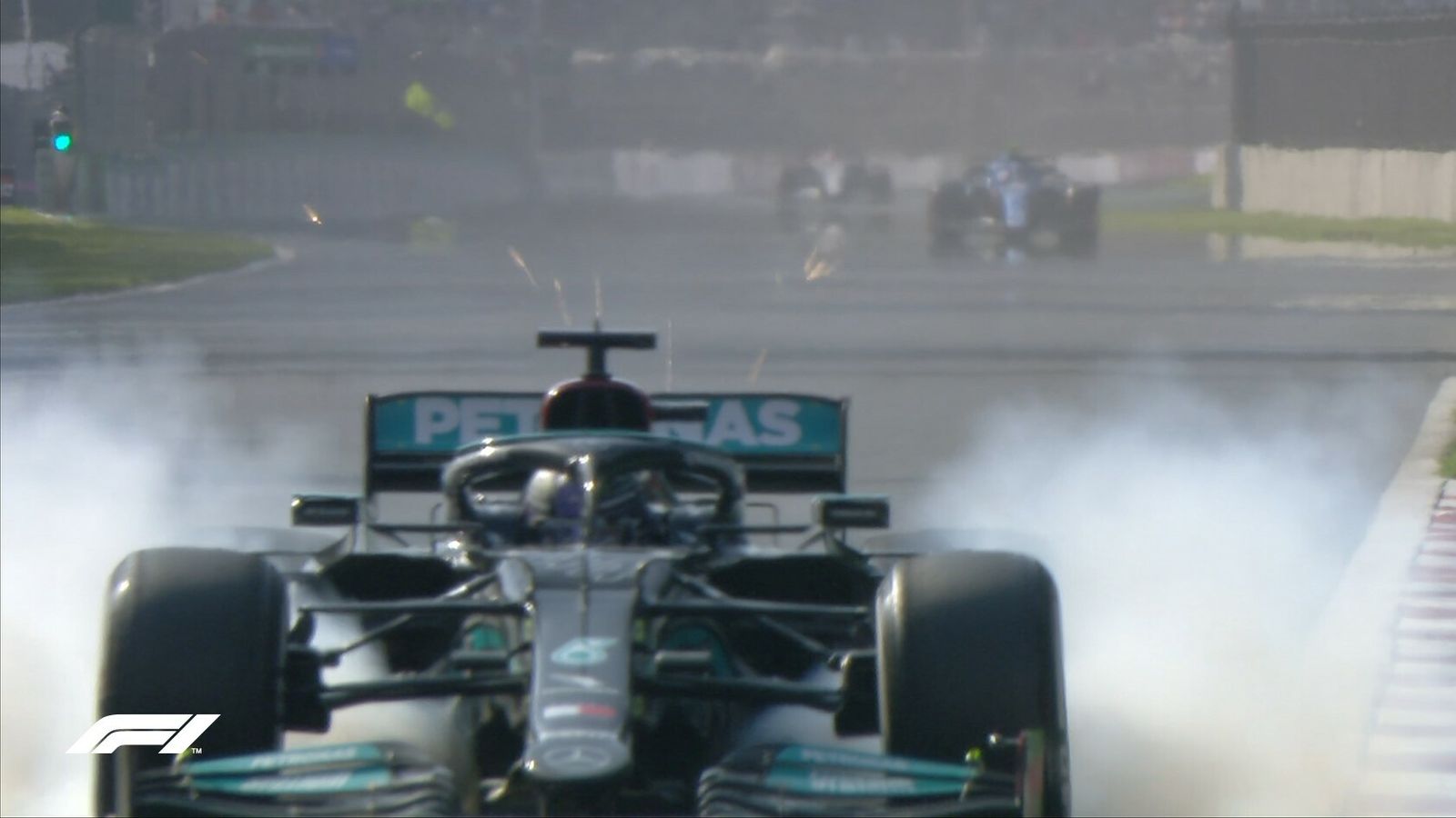 Bottas and Hamilton do identical lockups! | F1 News | Sky Sports
