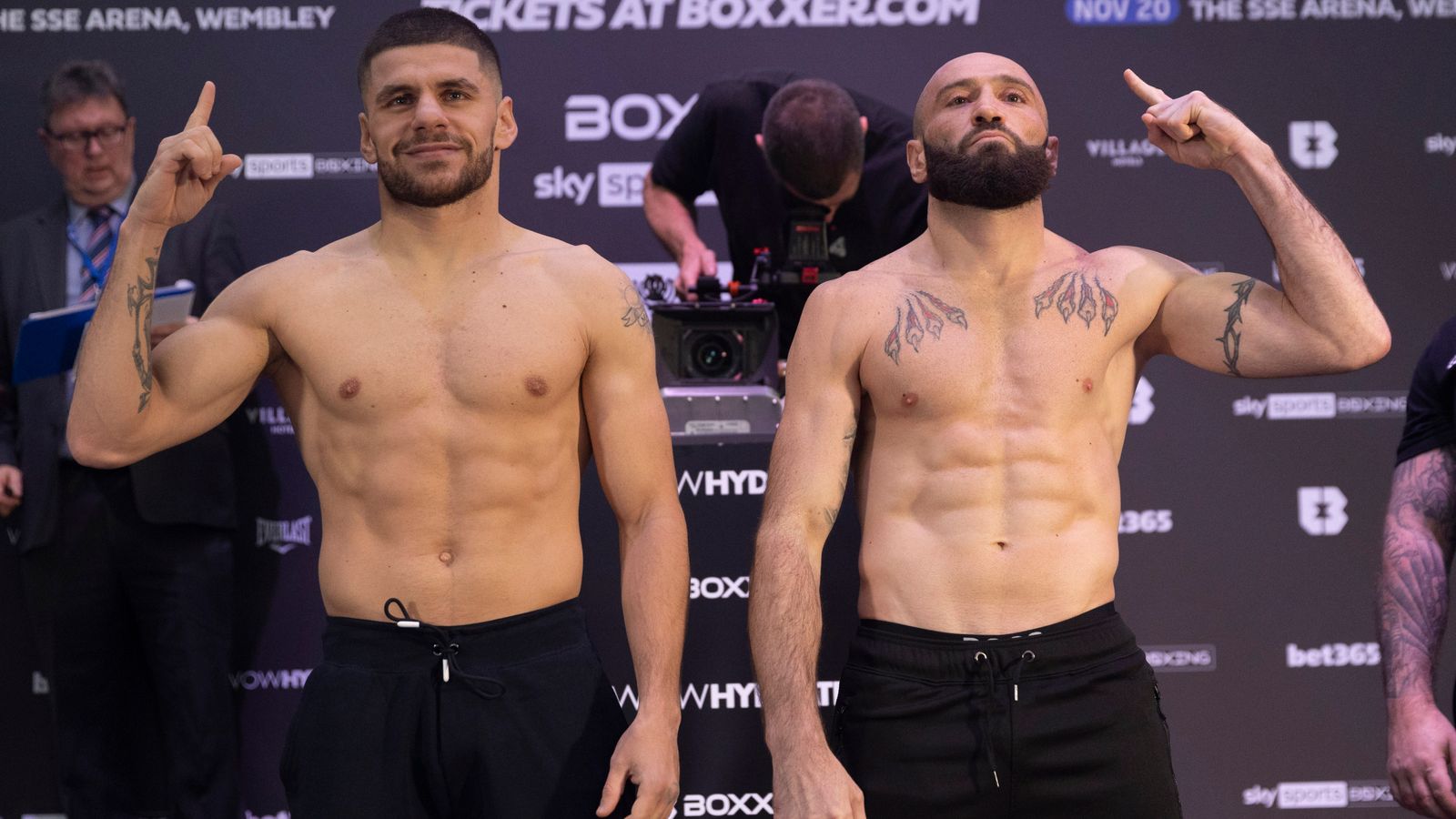 Ice-cold Florian Marku pumped up at weigh-in | Boxing News | Sky Sports