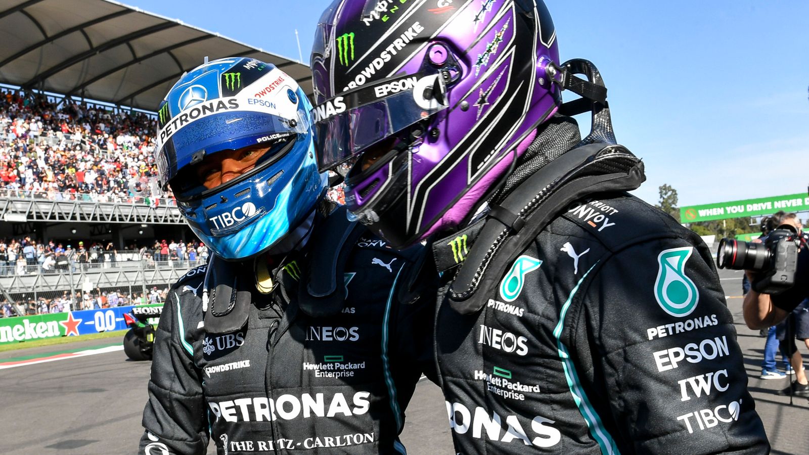 Mercedes front-row lockout in Mexico City | F1 News | Sky Sports