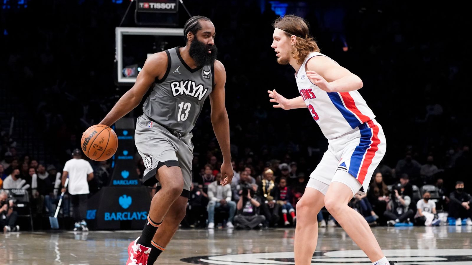 Kevin Durant ejected, James Harden notches triple-double in Brooklyn Nets rout of Detroit ...