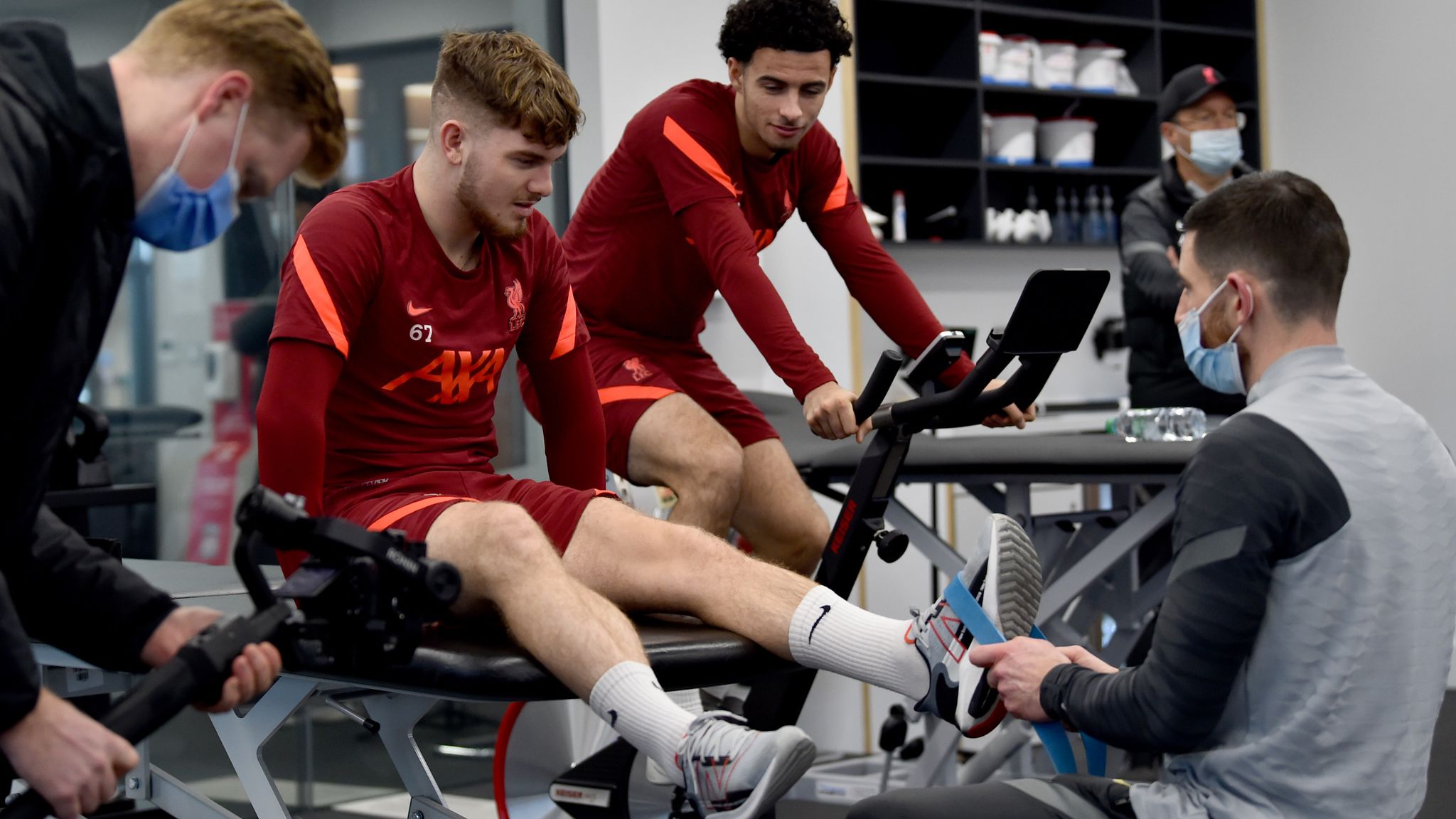 Liverpool's Harvey Elliott returns to light training just two months ...