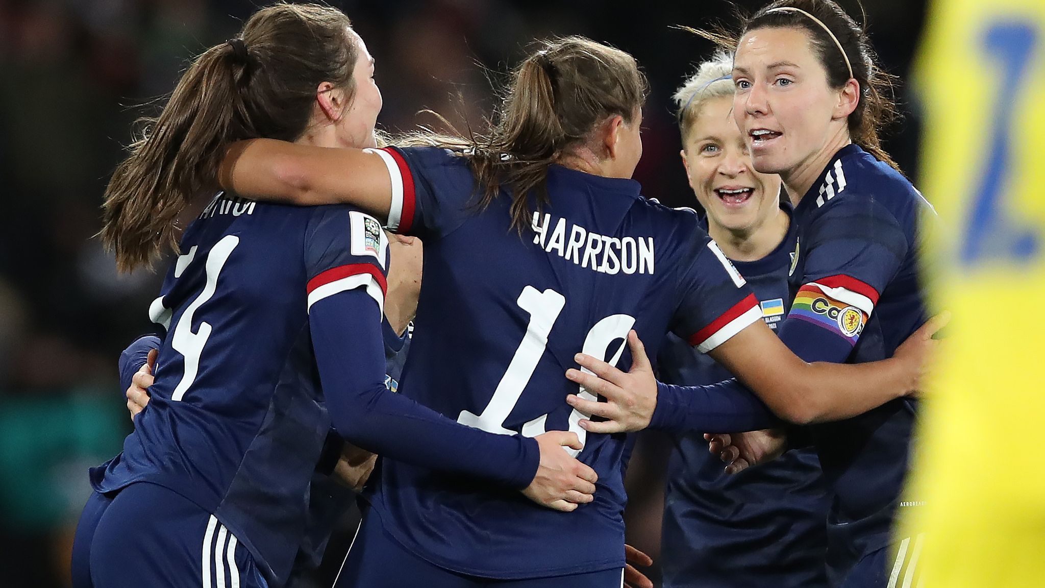 Women's World Cup qualifying: Abi Harrison rescues a 1-1 draw for ...