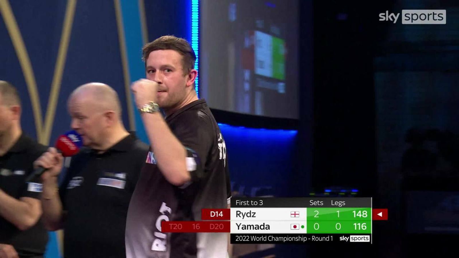 Rydz hits excellent 148 checkout | Darts News | Sky Sports