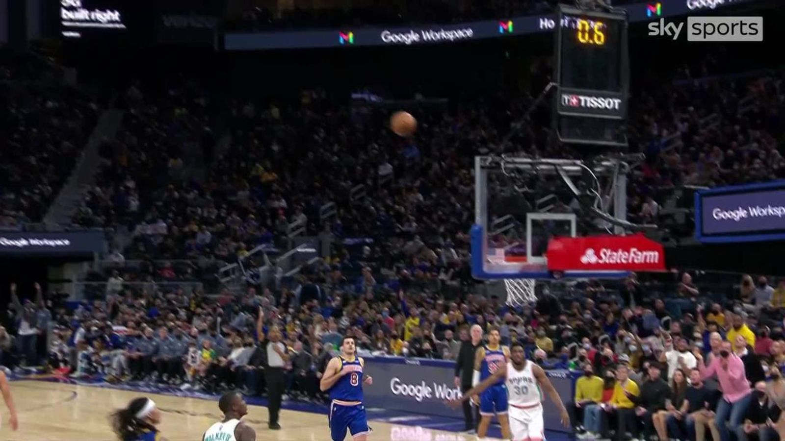 Curry's half court 3-pointer | NBA News | Sky Sports