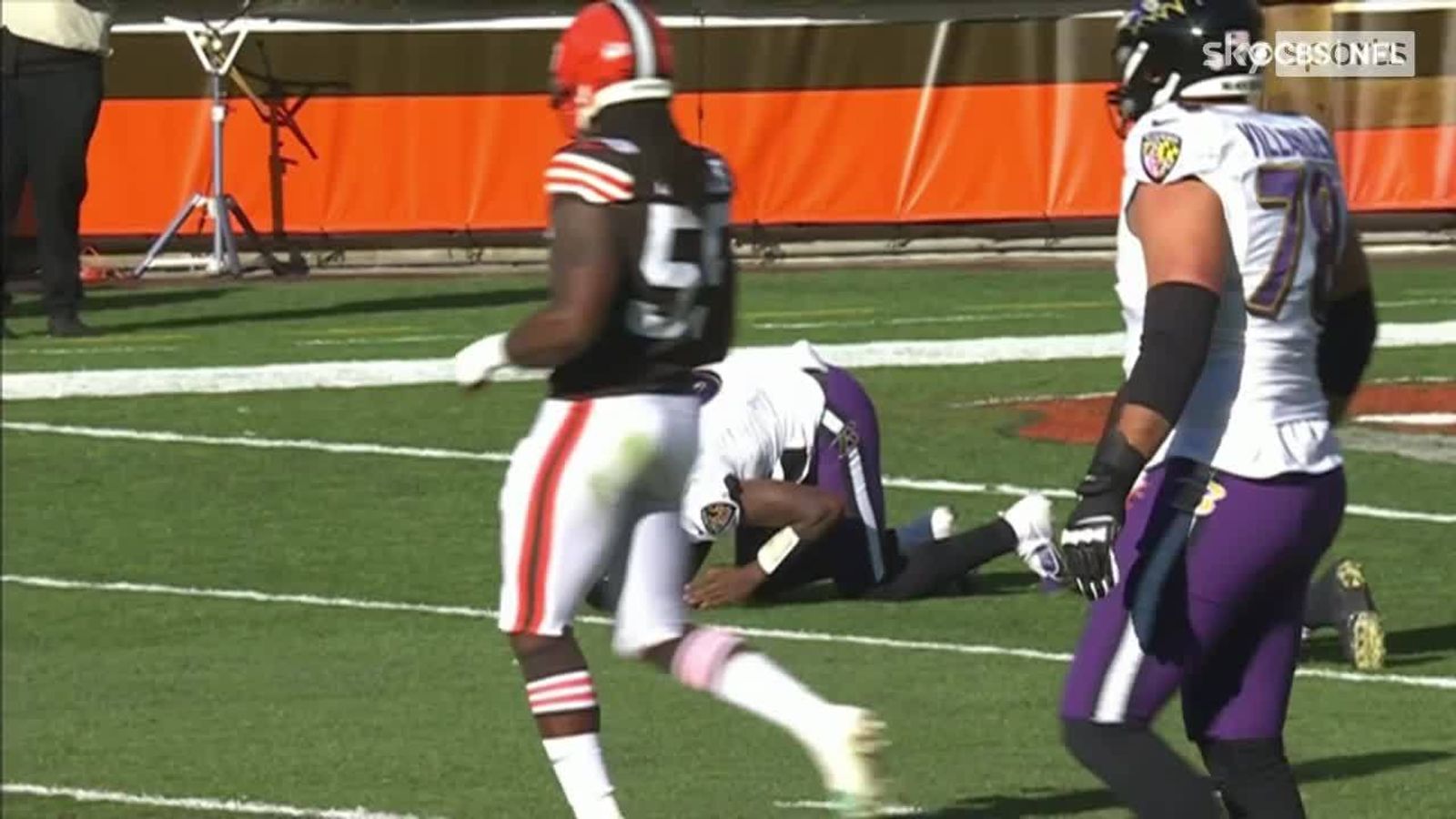 Jackson carted off injured for Ravens | NFL News | Sky Sports