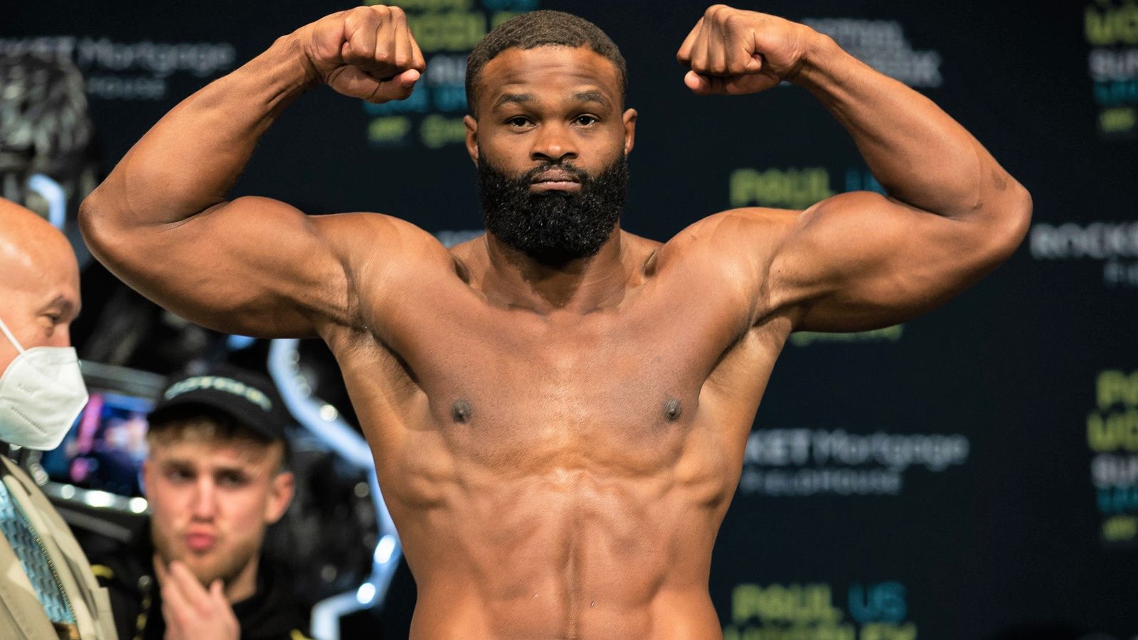 Jake Paul aims dig at Tommy Fury during weigh-in for rematch with Tyron Woodley | Boxing News ...