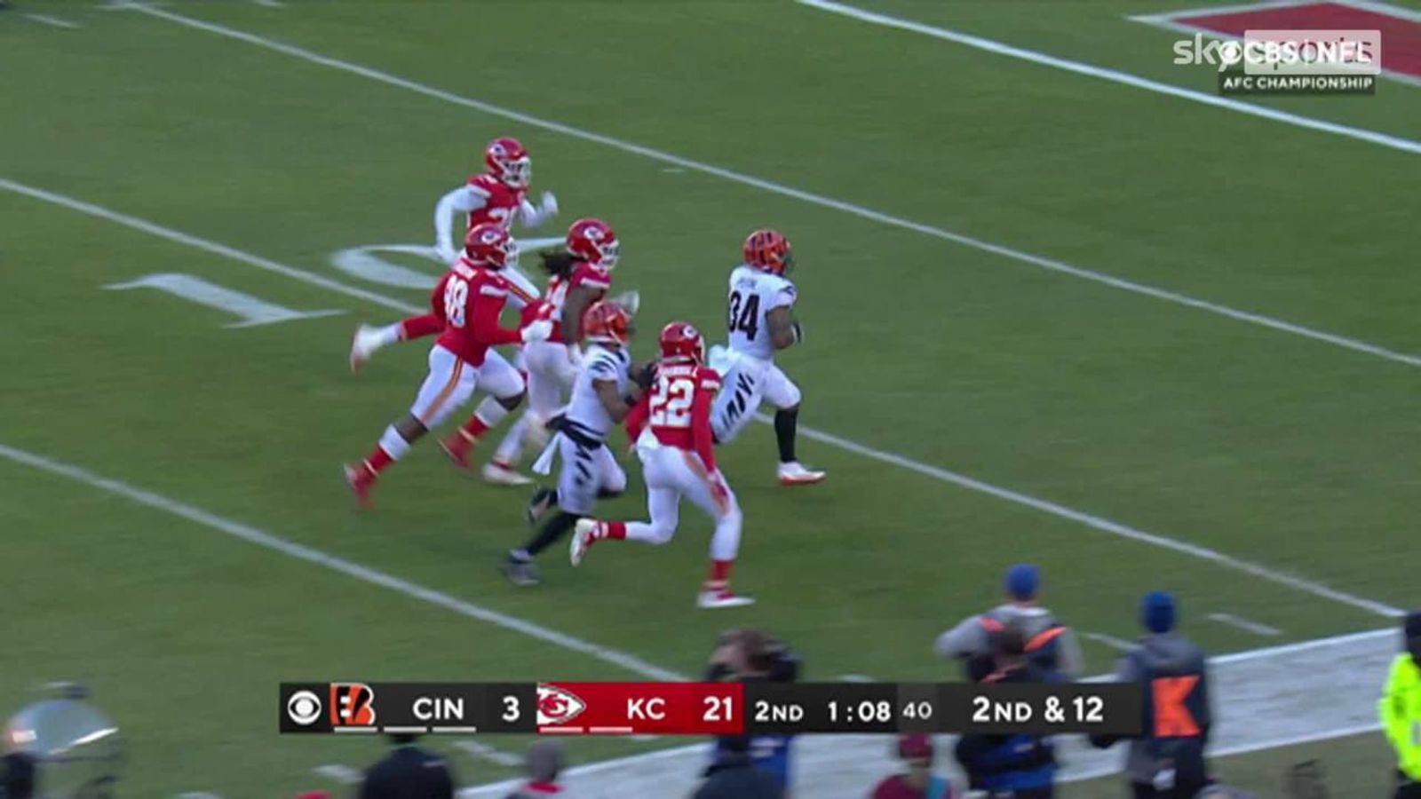 Bengals get first TD with Samaje Perine's 41-yard run | NFL News | Sky ...