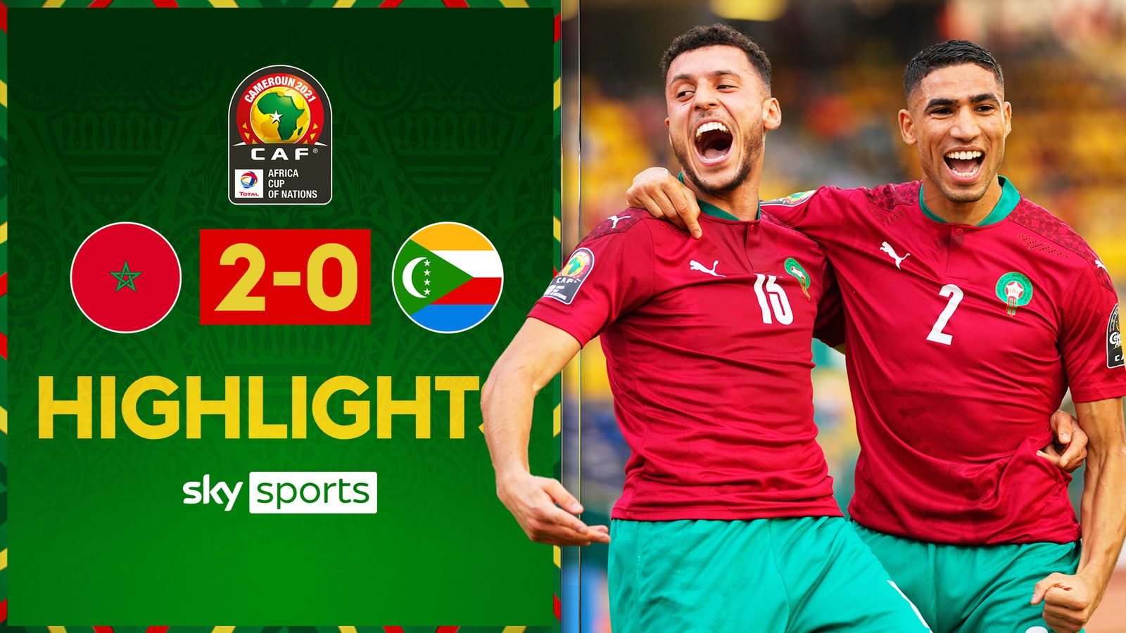 Morocco 2-0 Comoros | Football News | Sky Sports