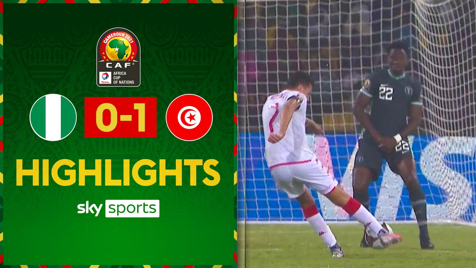 Nigeria 0 - 1 Tunisia - Match Report & Highlights