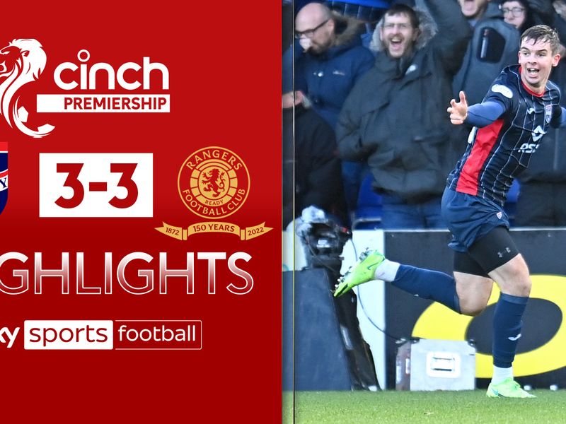 Ross County 3-3 Rangers: Matthew Wright strikes late as Scottish ...