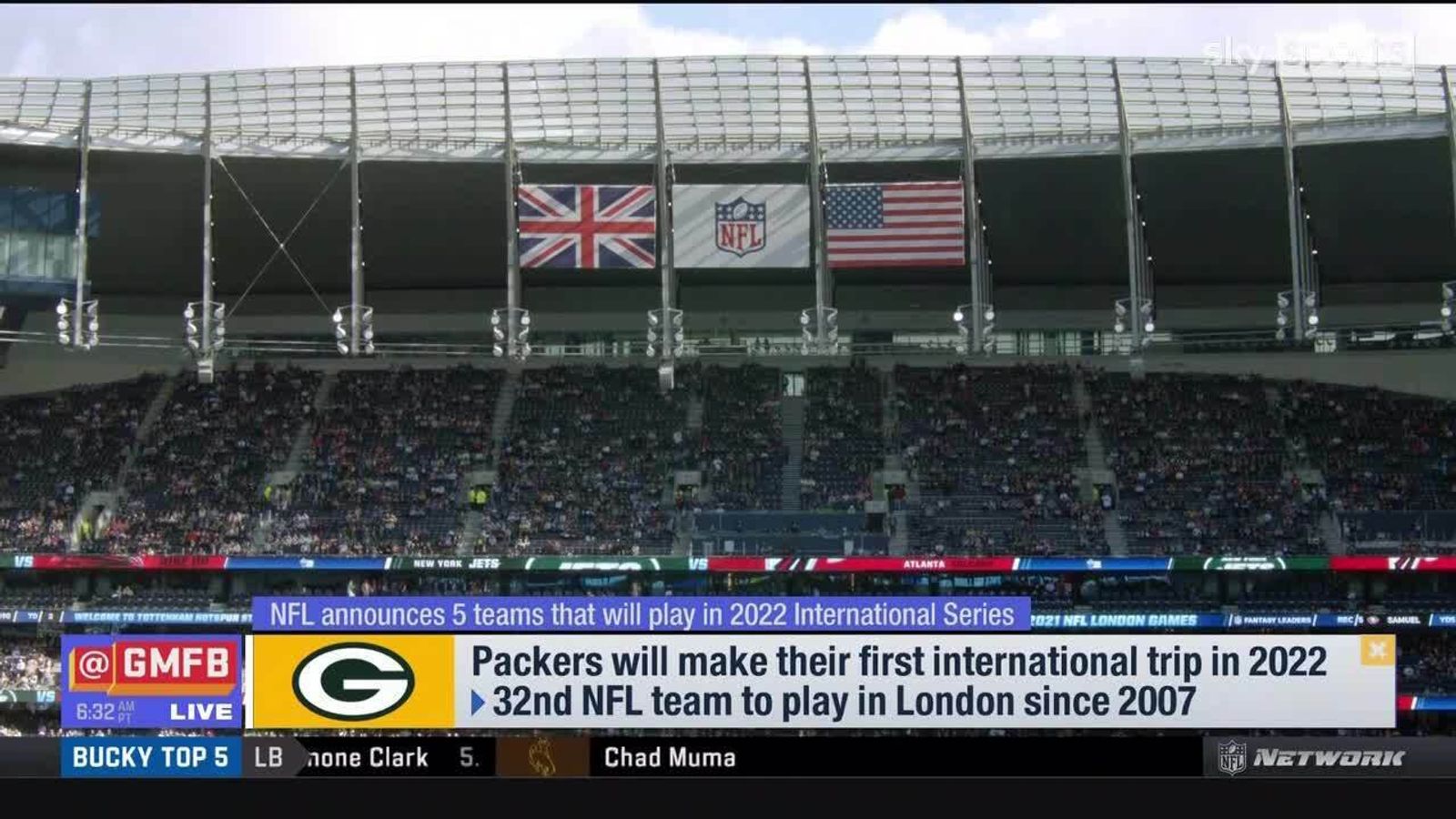 Green Bay Packers to play NFL home game in London for first time; New ...