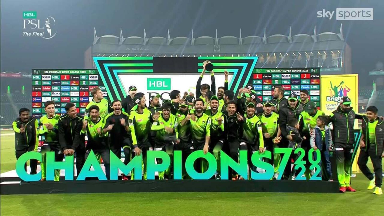 Lahore Qalandars celebrate winning the Pakistan Super League | Cricket ...