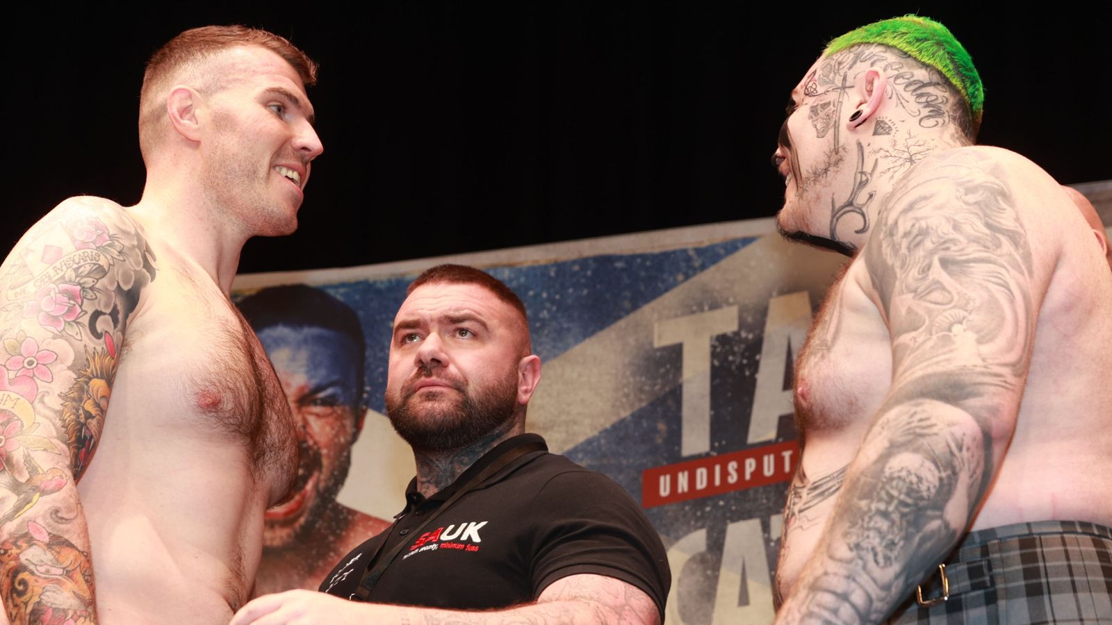 Nick Campbell shrugs as Jay McFarlane channels ‘Braveheart’ as Scottish heavyweight title fight ...