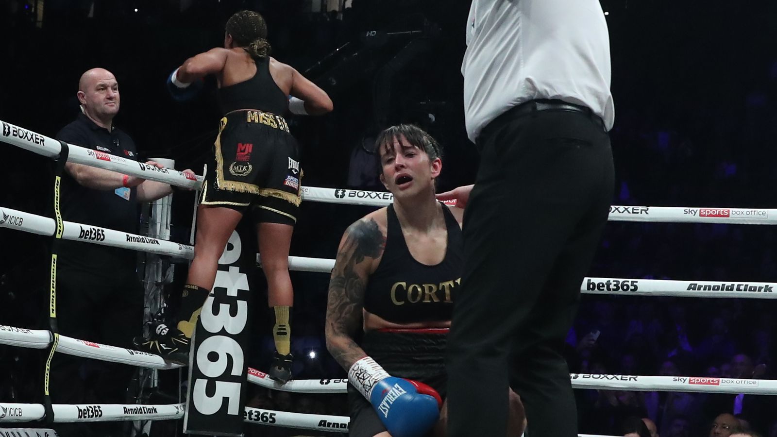 Natasha Jonas stunningly floors and stops Christian Namus to complete ...