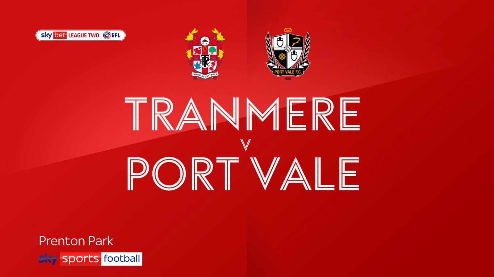 Tranmere 1-1 Port Vale: Jamie Proctor earns visitors point with ...