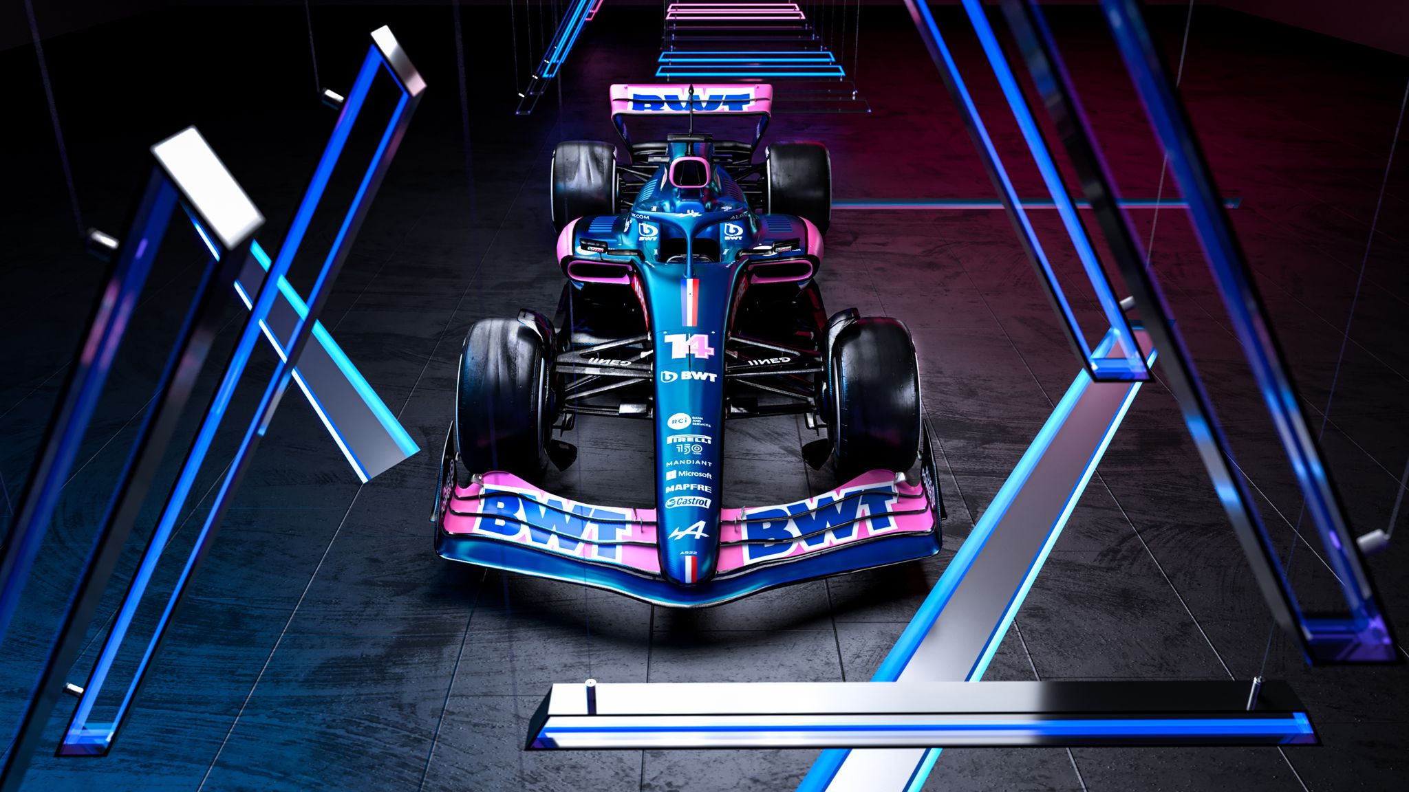 Alpine launch 2022 F1 car: Striking new blue and pink look revealed ...