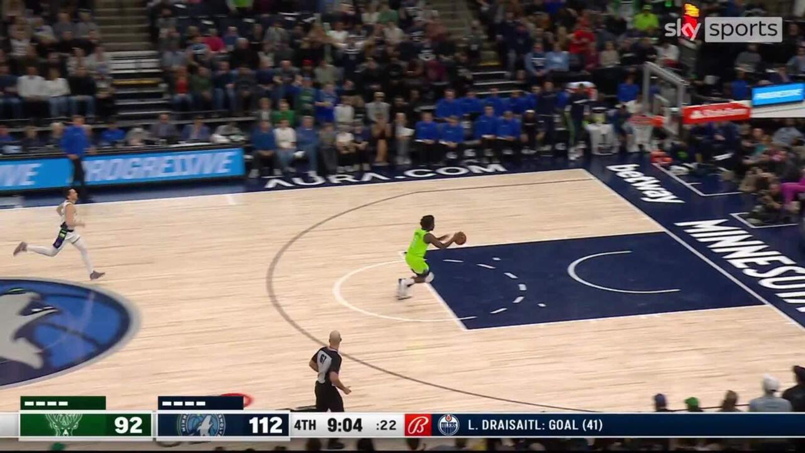 Anthony Edwards throws down a monster windmill dunk! | NBA News | Sky Sports