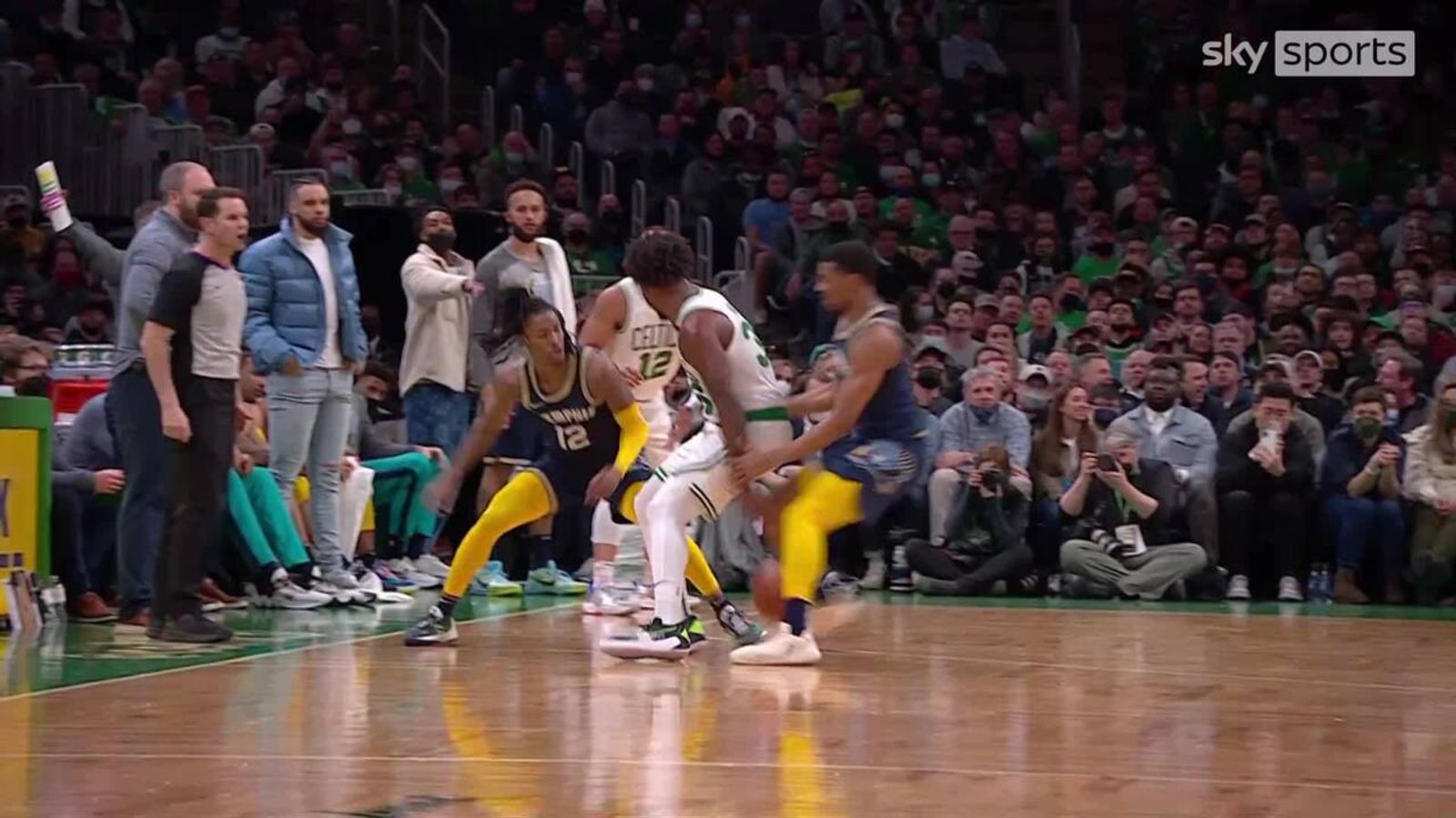 Marcus Smart makes incredible round-the-back assist! | NBA News | Sky ...