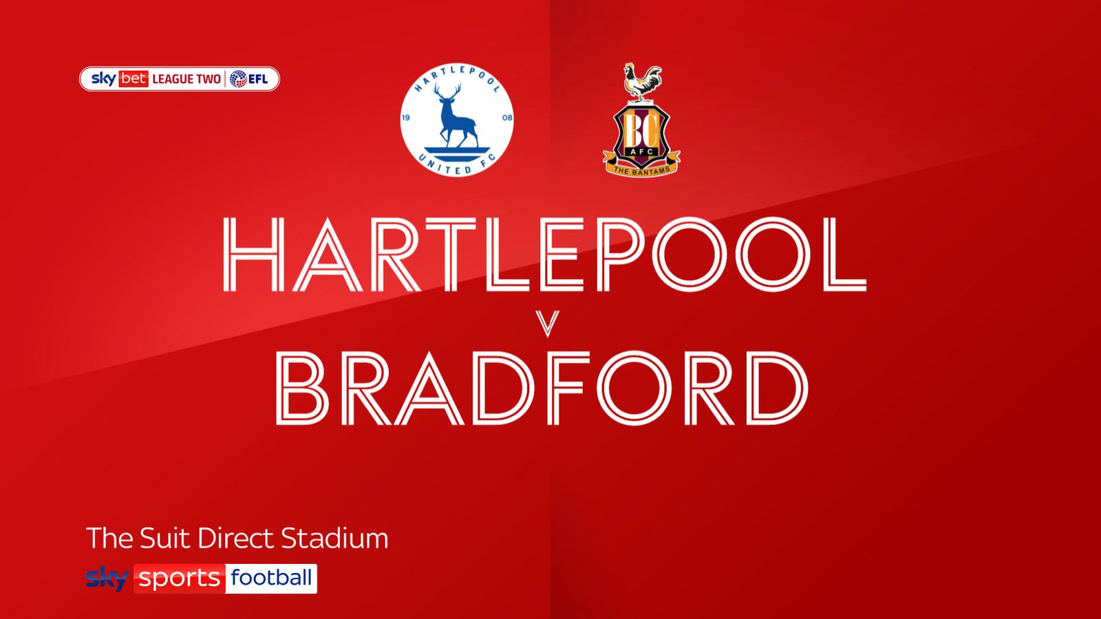 Hartlepool 1-3 Bradford: Andy Cook double seals Bantams win | Football ...