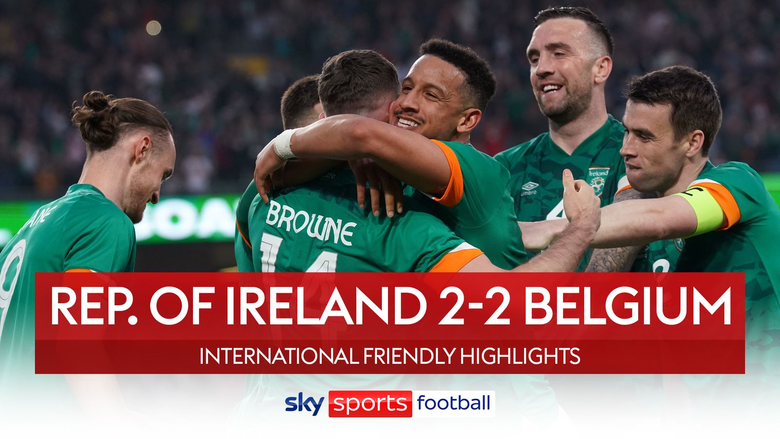 Republic of Ireland 2-2 Belgium: Alan Browe scores late equaliser for ...