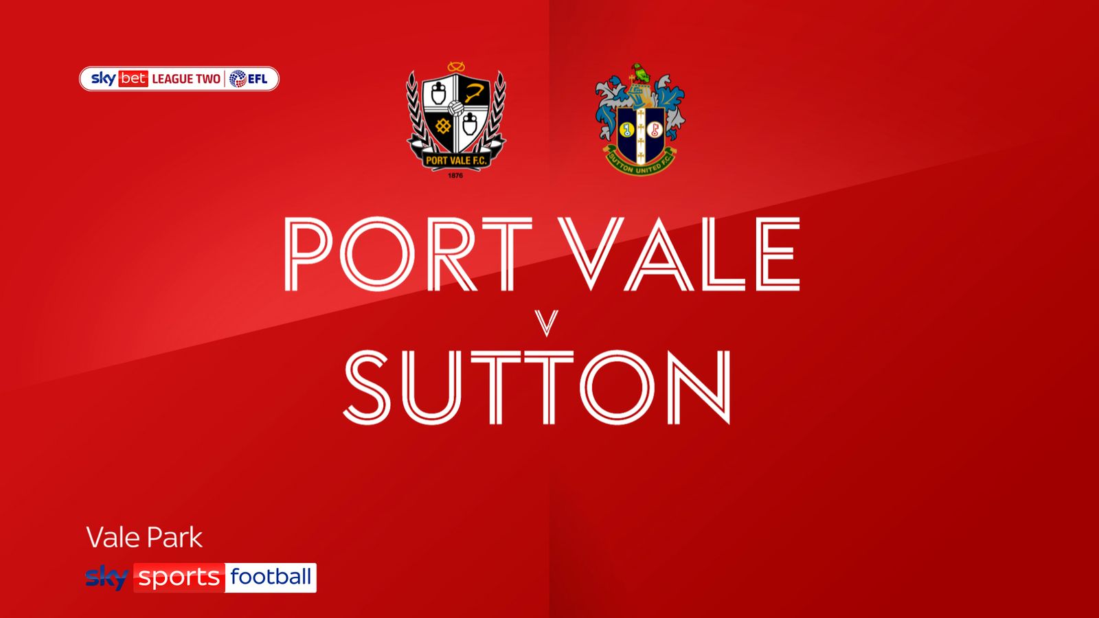 Port Vale 2-0 Sutton: Jamie Proctor scores as Vale move into play-off ...