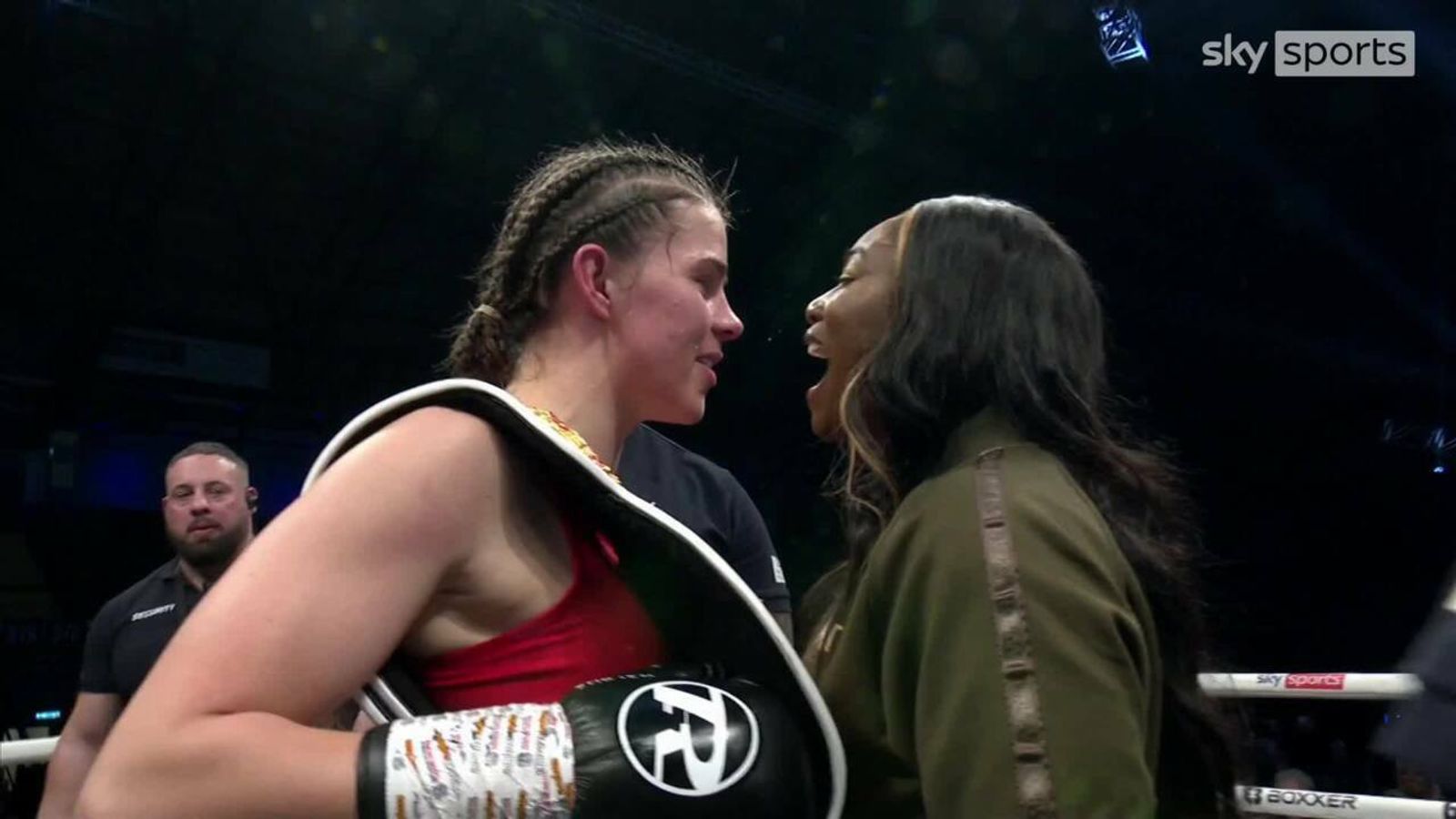 Claressa Shields and Savannah Marshall clash in the ring | Boxing News ...