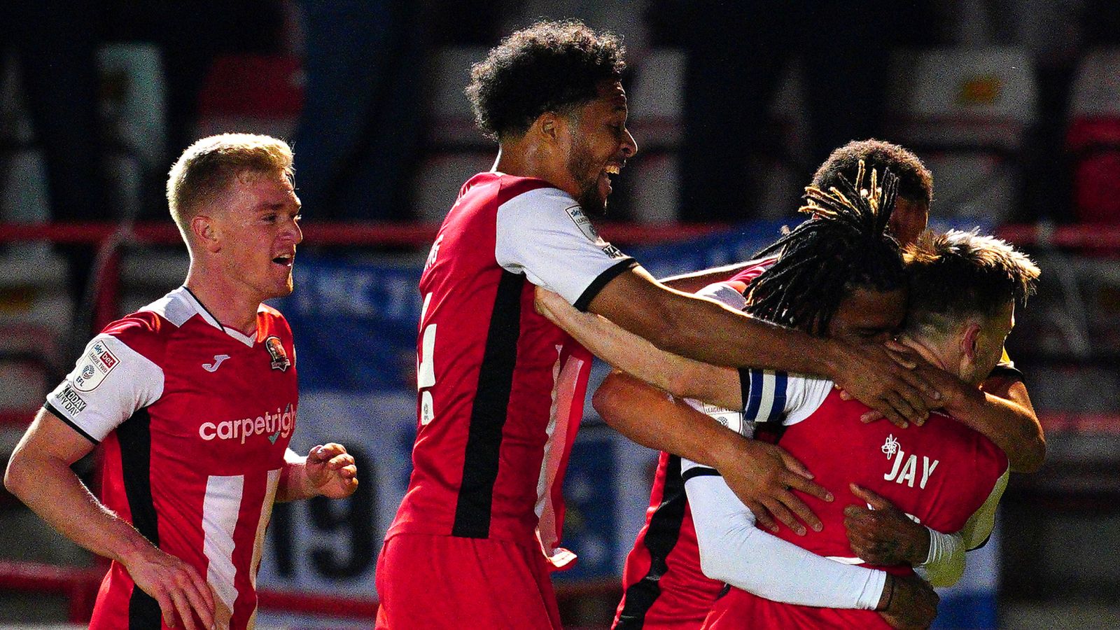 Exeter 2-1 Barrow: Matt Taylor's Grecians secure automatic promotion to ...
