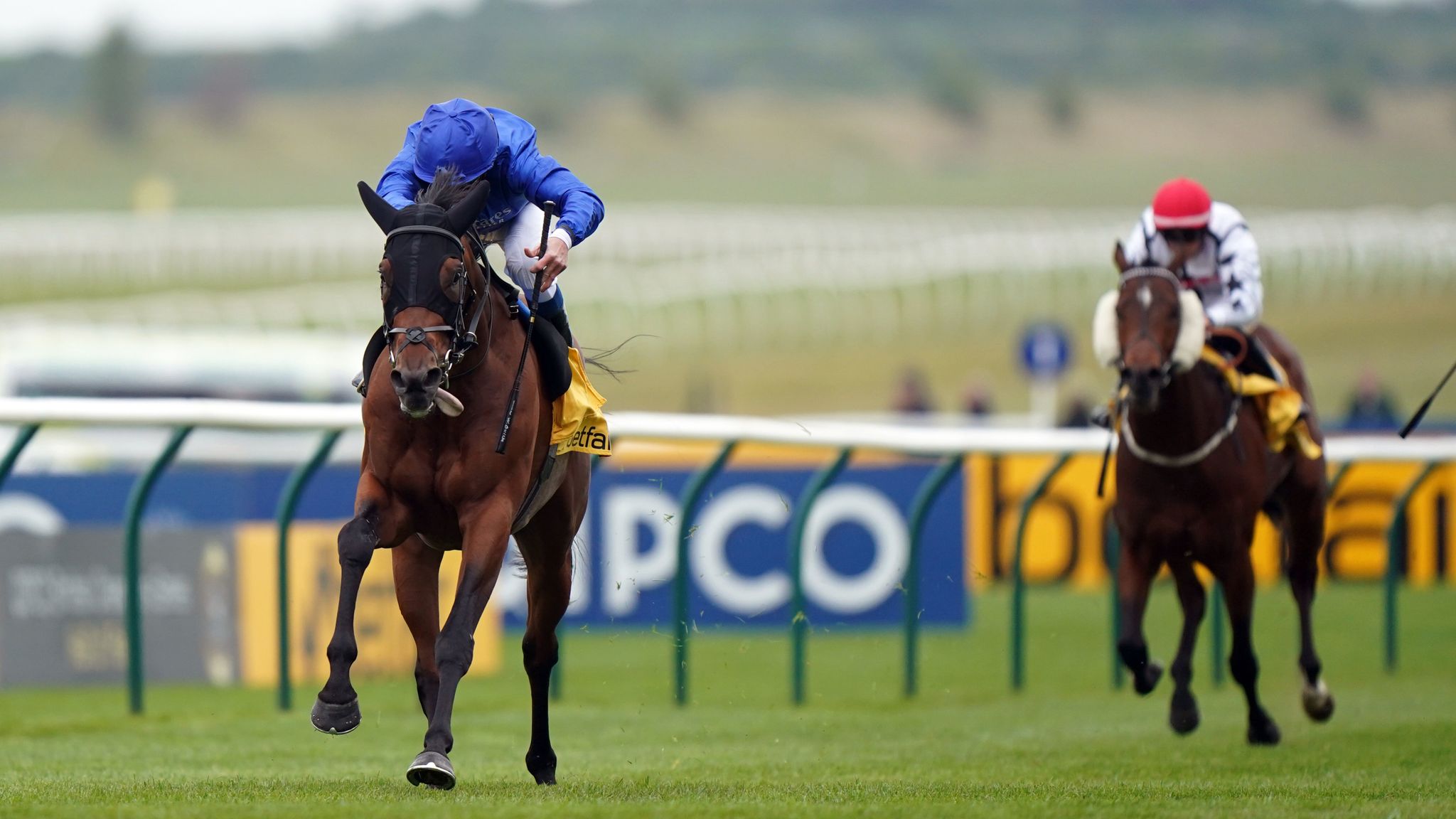 Newmarket Stakes: Nations Pride lands impressive Listed success for red ...