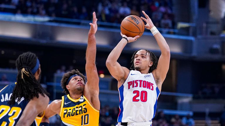 NBA Wk24: Detroit Pistons 121-117 Indiana Pacers | NBA News | Sky Sports
