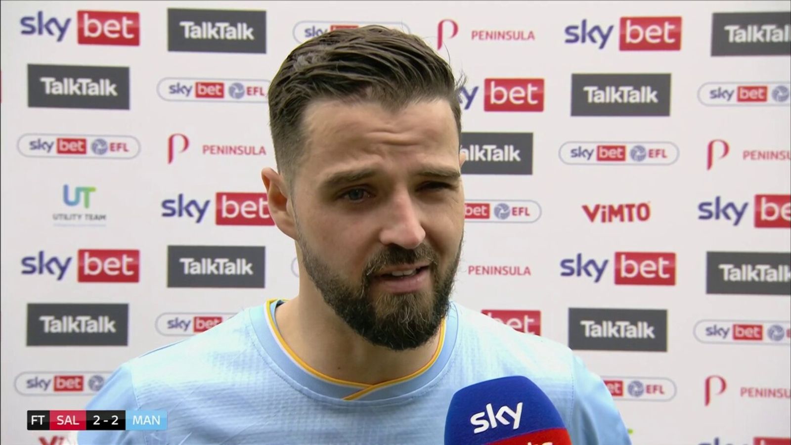 Stephen McLaughlin: Bad result for Mansfield against Salford | Football News | Sky Sports