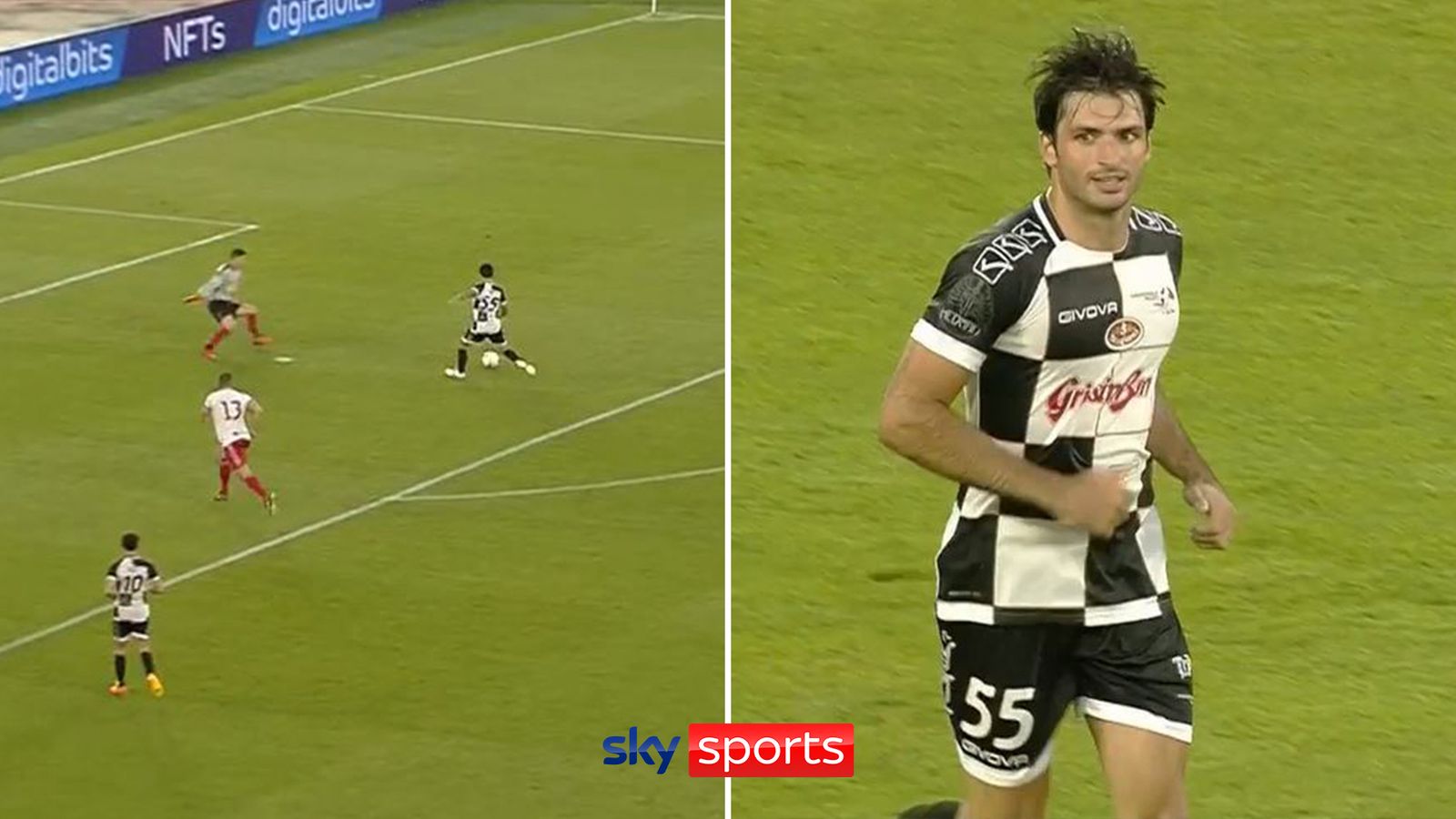 Carlos Sainz scores! F1 drivers take to football pitch in Charity match ...
