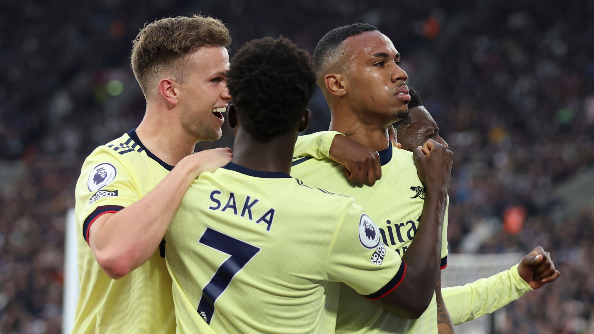 West Ham 1-2 Arsenal: Gabriel Magalhaes' header proves decisive as ...