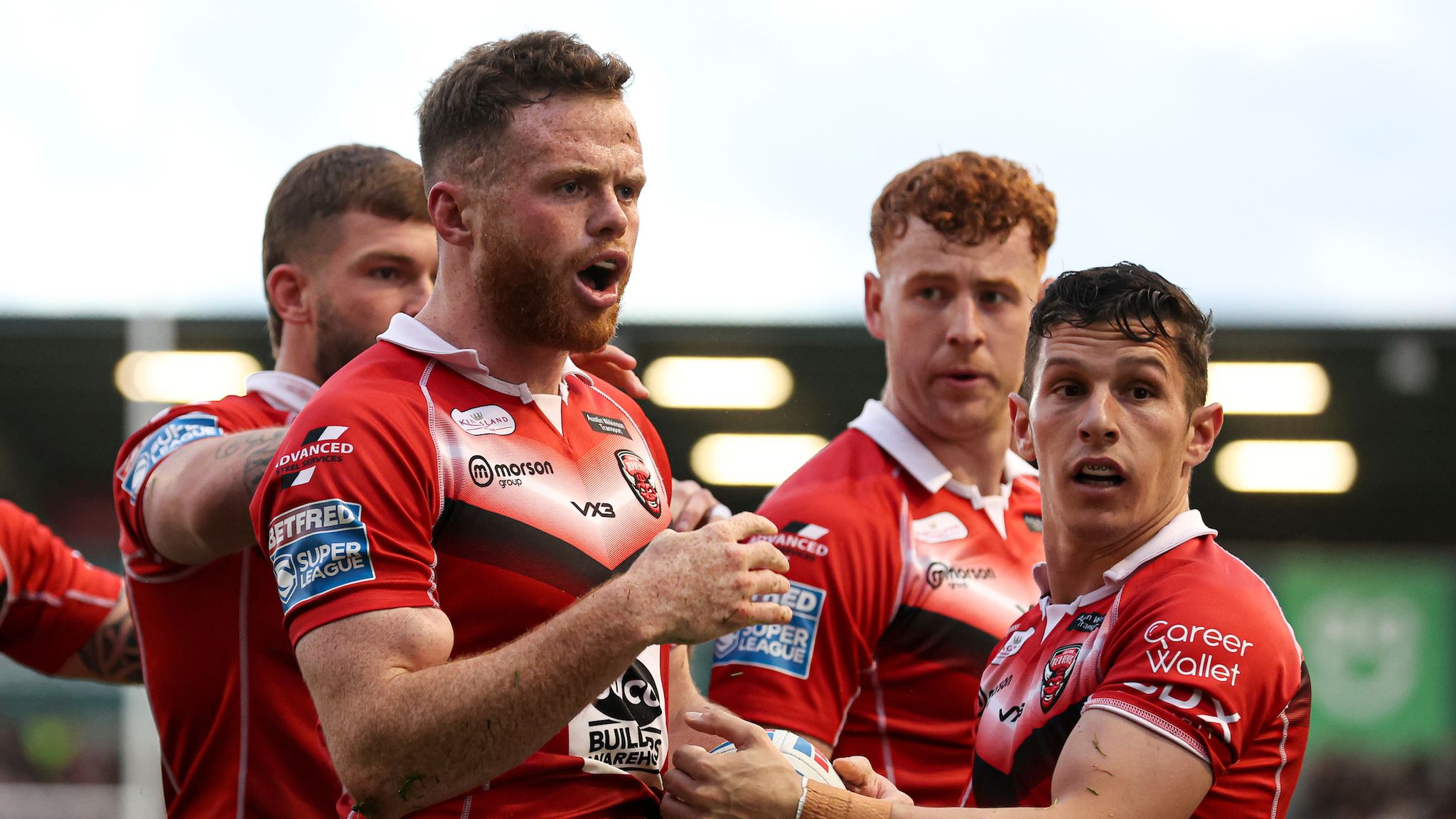 Betfred Super League: Joe Burgess scores hat-trick as Salford Red ...
