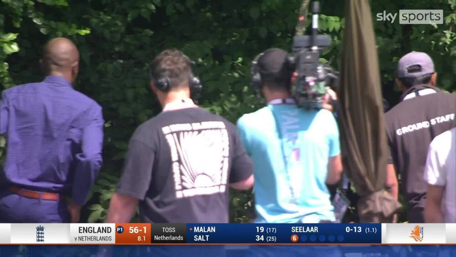Dawid Malan sent a massive six into the trees during England's ODI ...