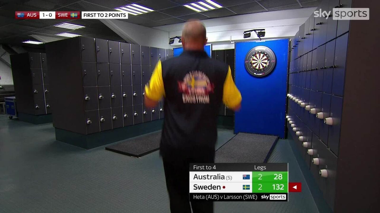 Daniel Larsson's 132 checkout makes Johan Engstrom jump with joy ...