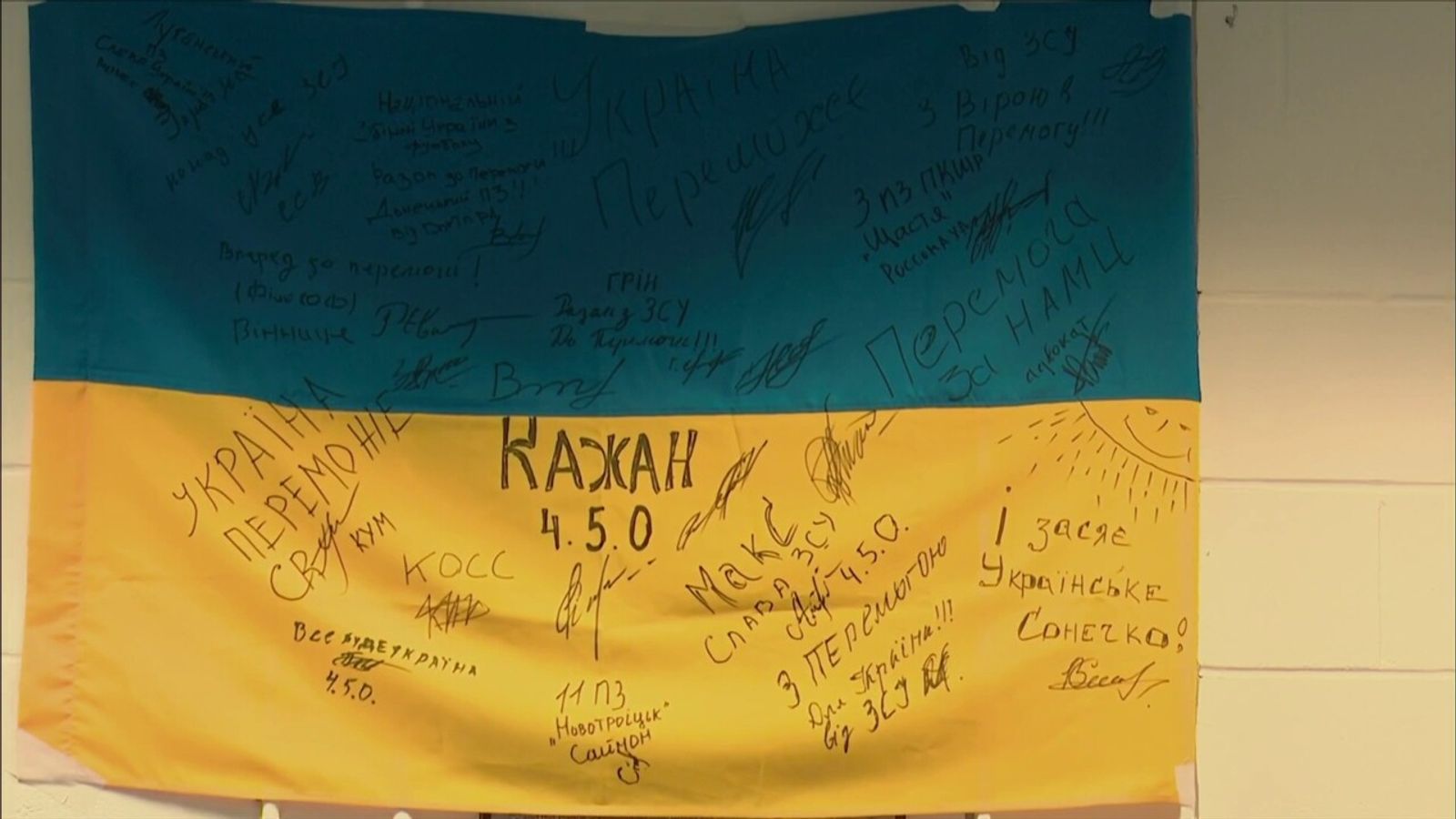 Ukraine soldiers send good luck messages to players | Football News ...