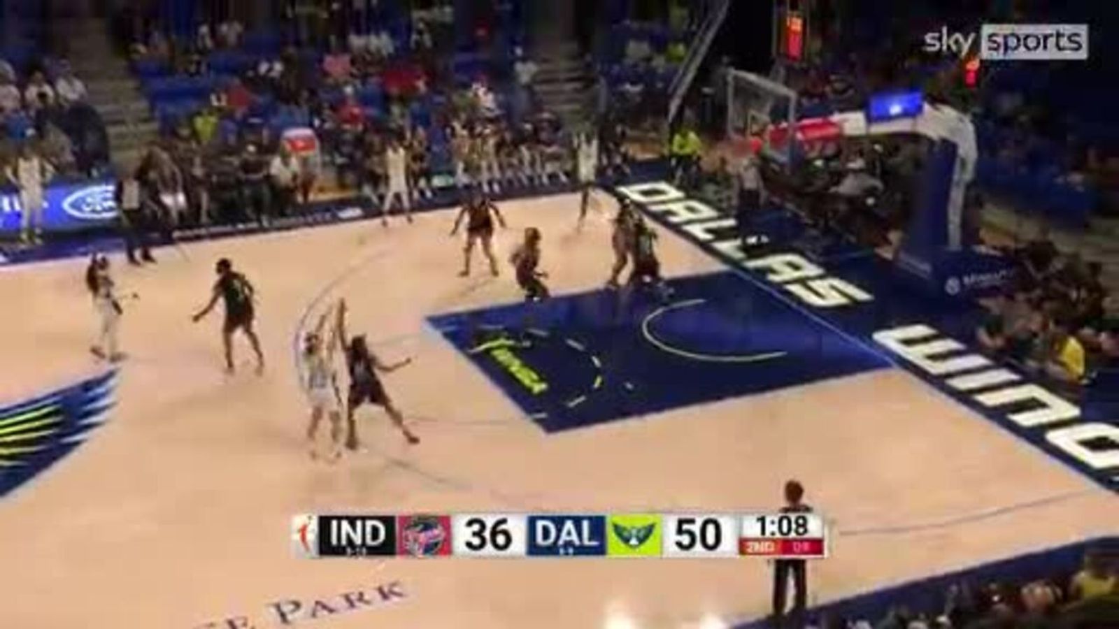 WNBA: Indiana Fever 68-94 Dallas Wings | Basketball News | Sky Sports