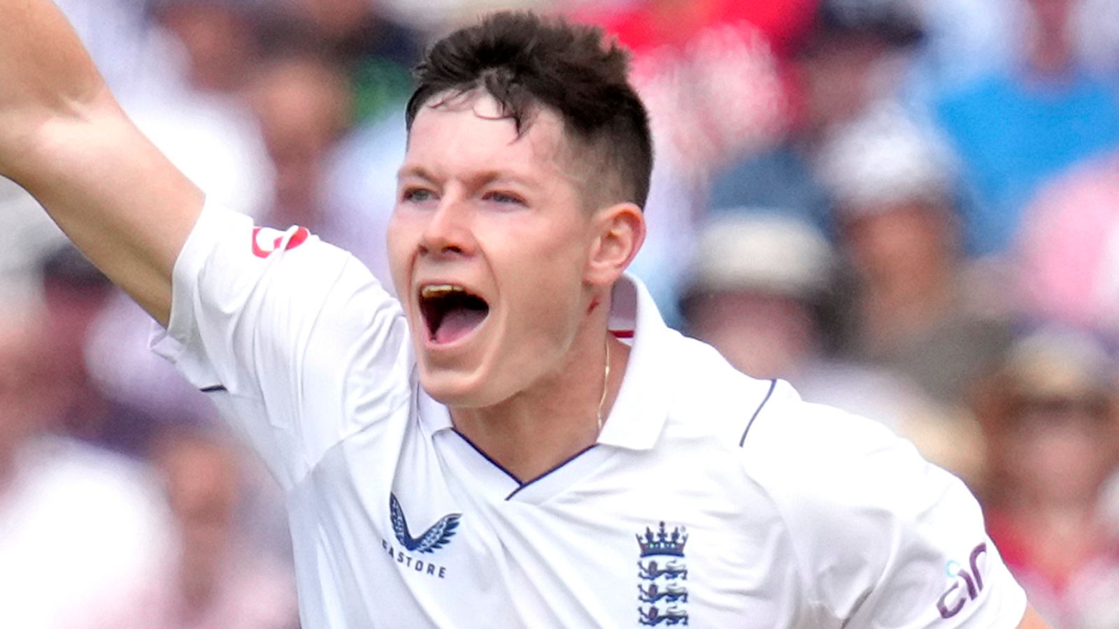 Matthew Potts praises England's aggressive bowling, and admits he had a ...