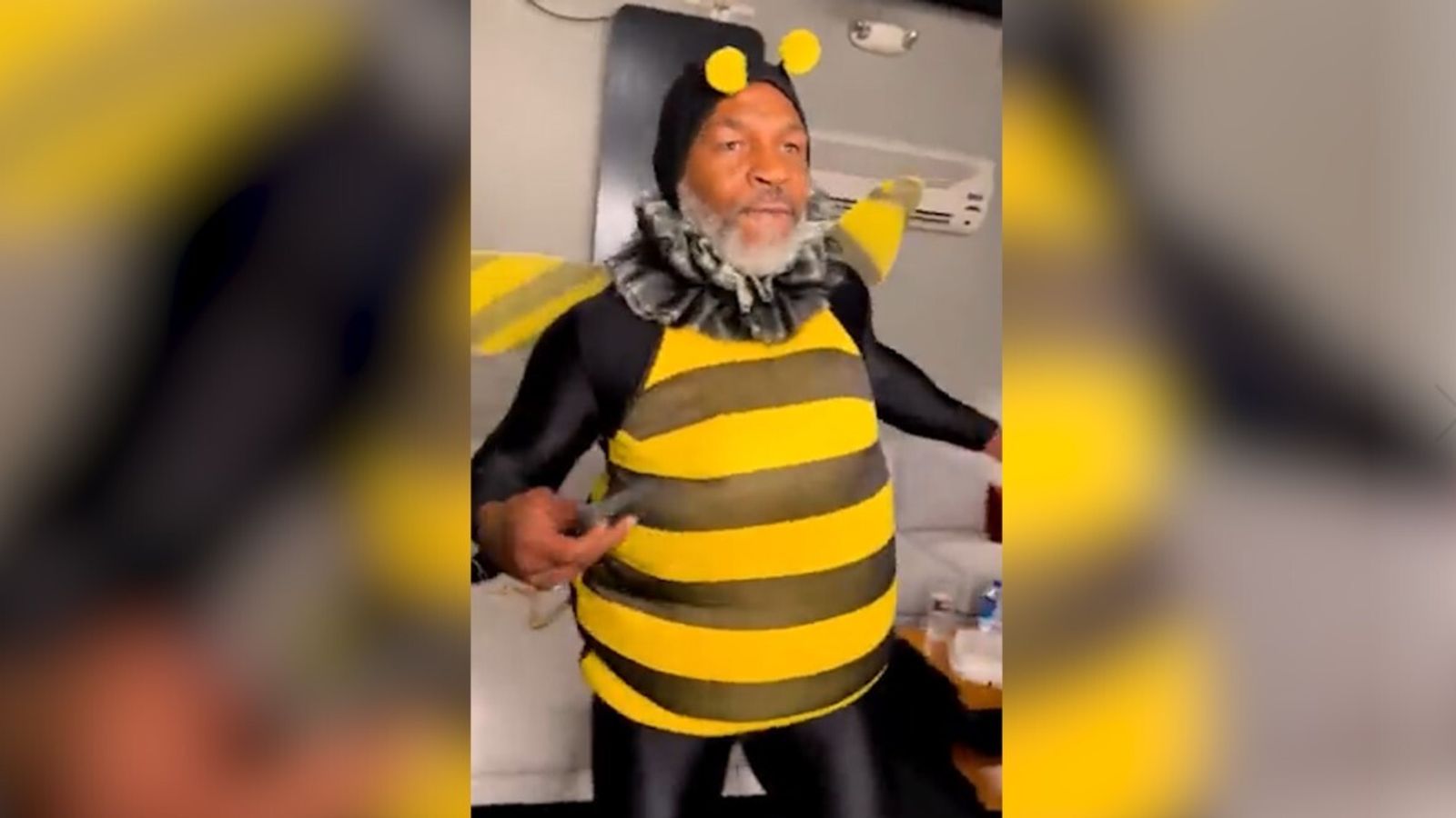 'I'm feeling bee-utiful' - Mike Tyson dances in bee costume | Boxing ...